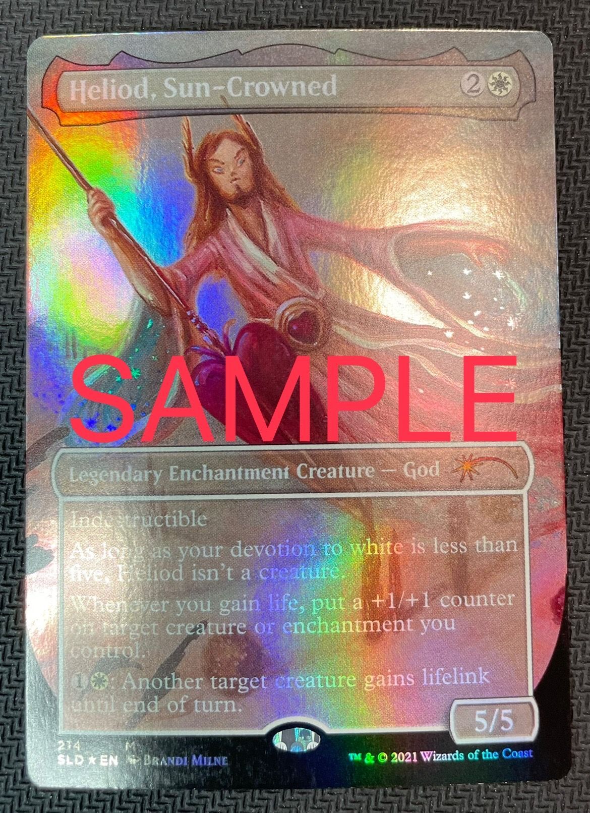 《Secret Lair-Valentine's Day 2021》《Foil》Heliod, Sun-Crowned/太陽冠のヘリオッド - カードショップ 黒枠